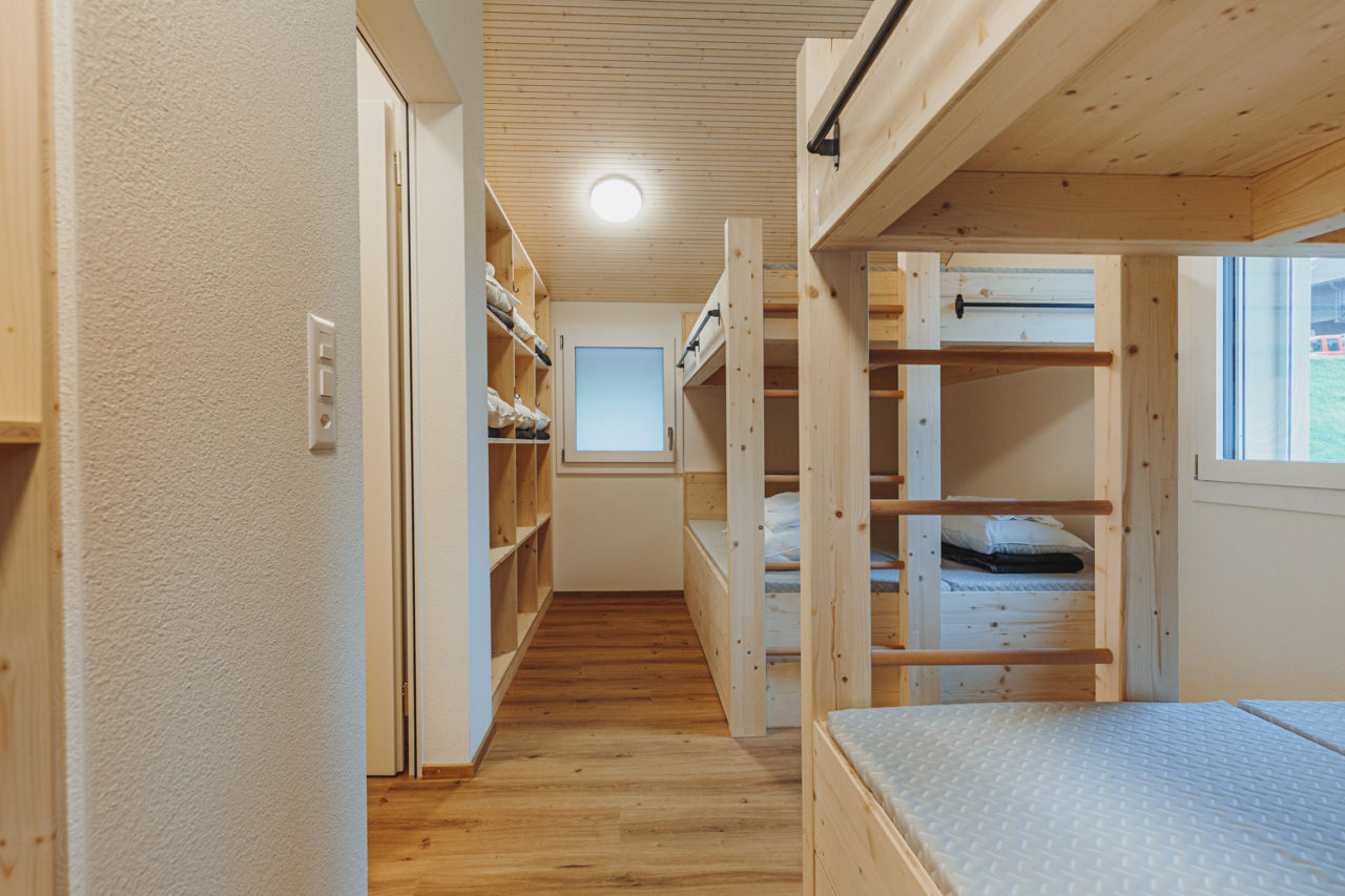 Räume & Ausstattung | Ferienlagerhaus am See in Lungern